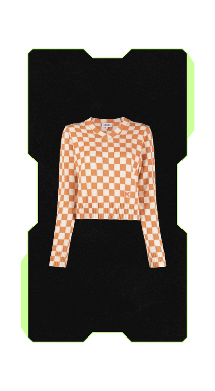 2022-Tik-Tok-Trends- Checkers-Shirt-Item-Orange